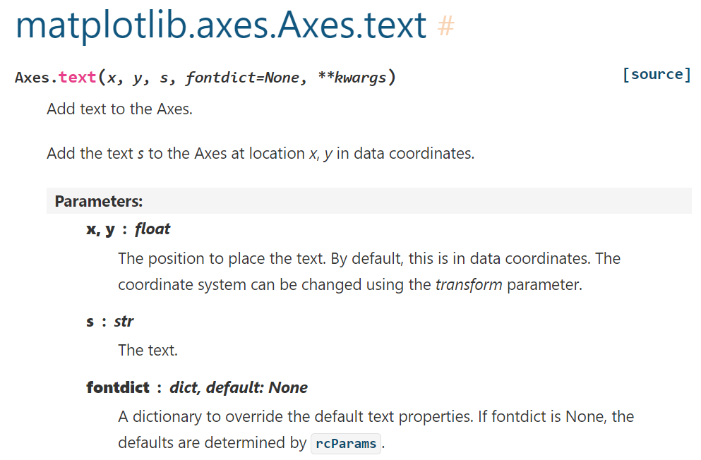 Python matplotlib Ax text Ax annotate Ax 